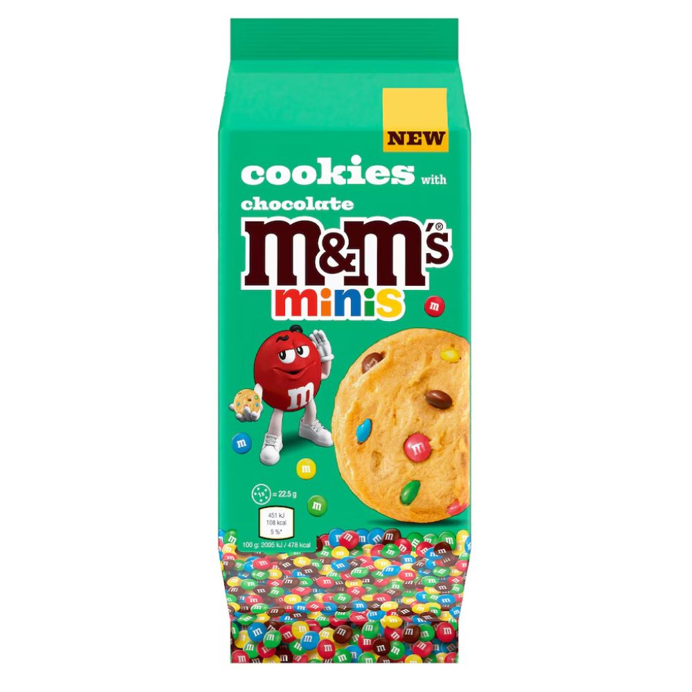 M&M's Cookies Chocolate Minis - biscuits avec M&M's mini de 180g ...