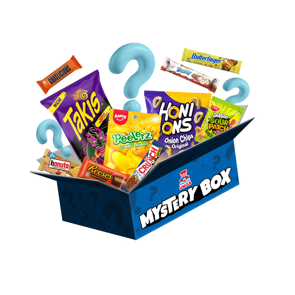 Snack box de 20 produits internationaux parmi des sucreries, des salés ...